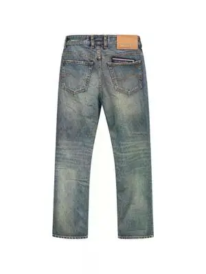JACOB COHЁN Distressed Whiskered Jeans - Blue