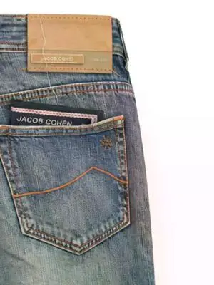 JACOB COHЁN Distressed Whiskered Jeans