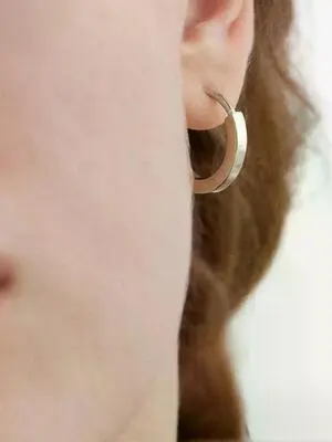 Monica Vinader Mv Linear™ Small Hoop Earrings
