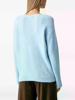 FRACOMINA Brushed Ribbed-trim Sweater