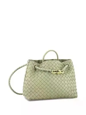 Bottega Veneta Andiamo Top Handle Bag Intrecciato Nappa Medium Satchel - Neutrals