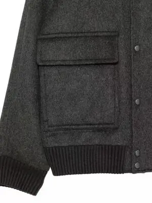 Woolrich Ribbed-knit Panelled Bomber Jacket