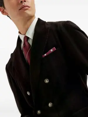 Brunello Cucinelli Double-breasted Corduroy Suit