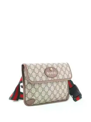 Gucci Neo Vintage Flap Gg Coated Canvas Belt Bag