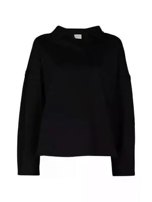DEIJI STUDIOS Polo-collar Sweater - Black