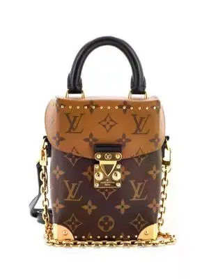 LOUIS VUITTON Camera Box Nm Handbag Studded Reverse Monogram Canvas Crossbody Bag - Brown