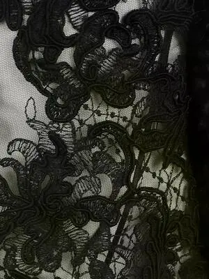 Ermanno Scervino Lace-panelled Velvet Top