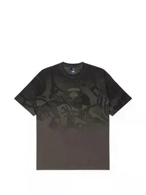 AAPE BY *A BATHING APE Moonface Camo-gradient T-shirt - Grey