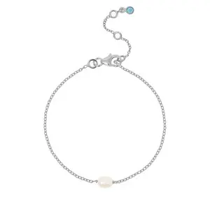 AUREE JEWELLERY Mini Manhattan Freshwater Pearl & Sterling Bracelet