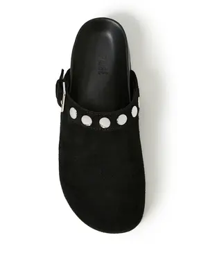 Paige Weaver Suede Studded Mules