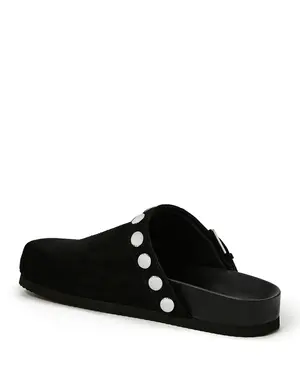 Paige Weaver Suede Studded Mules