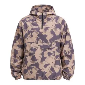 MYSIMPLICATED Neutrals Water Repellent Windbreaker Dune Camo Design W - Brown