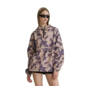 MYSIMPLICATED Neutrals Water Repellent Windbreaker Dune Camo Design W - Brown
