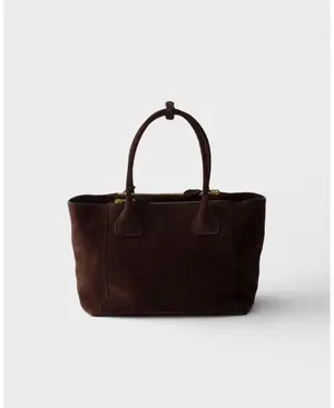 Prada Medium Suede Tote Bag