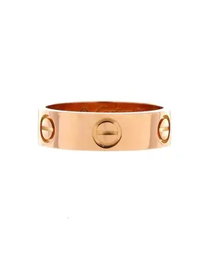 CARTIER Love Band Ring 18k Rose Gold - Pink
