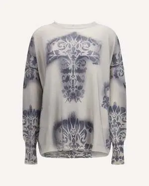 VERYBUSY Cahmere Crew-neck Weater - Grey