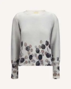 VERYBUSY Cashere Crew-neck Sweater Feale - Grey