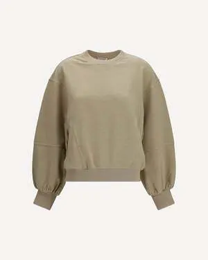 Brunello Cucinelli Cotton And Linen Sweatshirt Feale