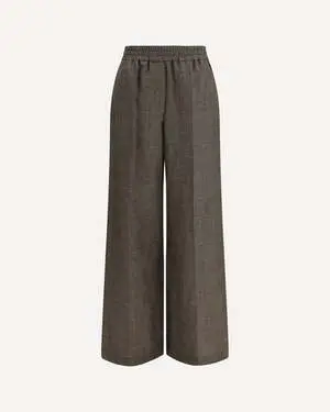 Brunello Cucinelli High-rise Linen Pants