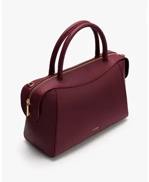 Cuyana Forma Top Handle Bag - Cherry