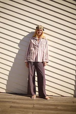 Free People Sailor 100% Cotton Tube Set - Cool Violet Combo