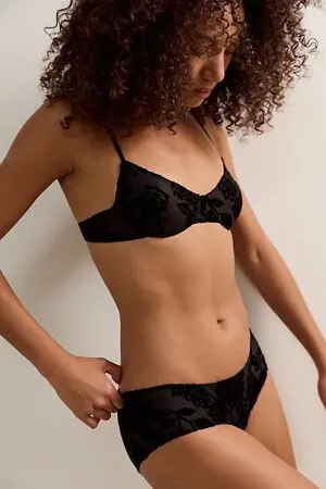 Only Hearts Velvet Rose Hipster Undies - Kohl