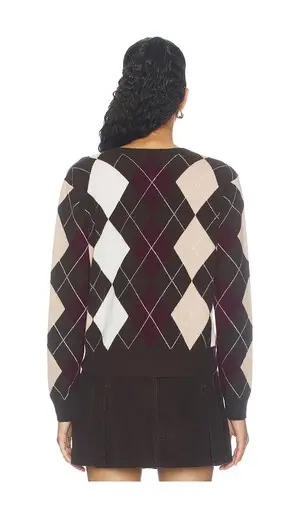 W. CASHMERE Honey Argyle Cardigan
