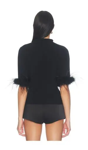 W. CASHMERE Alaiya Top With Feathers