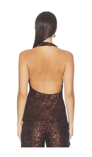 Bardot Melanie Halter Sequin Top