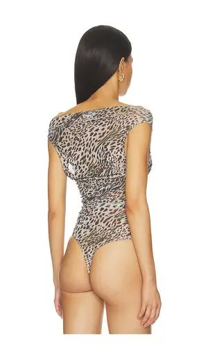 LOVERS AND FRIENDS Tavin Bodysuit In Brown