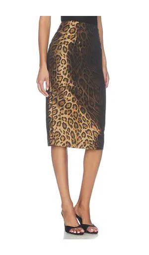 LOVERS AND FRIENDS Eliza Midi Skirt In Brown
