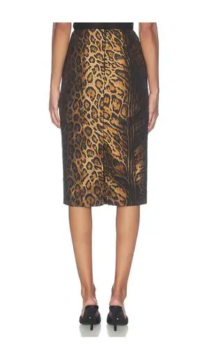LOVERS AND FRIENDS Eliza Midi Skirt In Brown