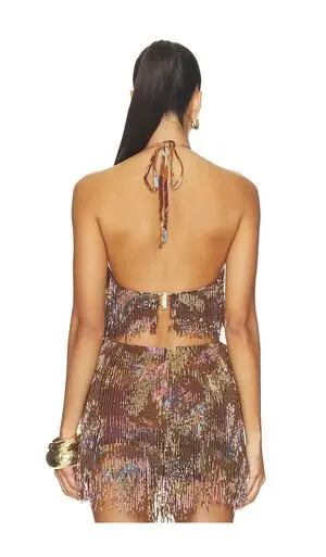 PatBO Boho Print Top In Multi