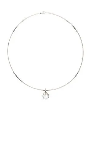 Lili Claspe Remi Round Collar In Metallic - Silver