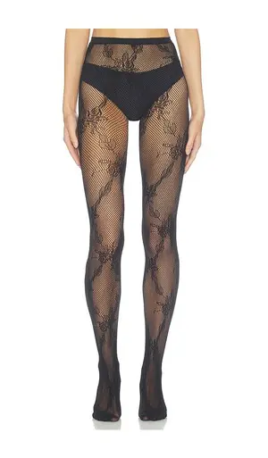STEMS Rosaline Lace Tights - Black