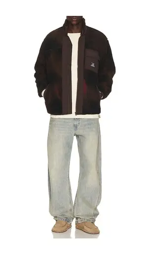 Alpha Industries Houston Relaxed Fit Sherpa Jacket In Multi
