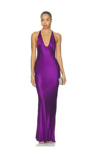 Nbd Shai Gown In Purple - Plum
