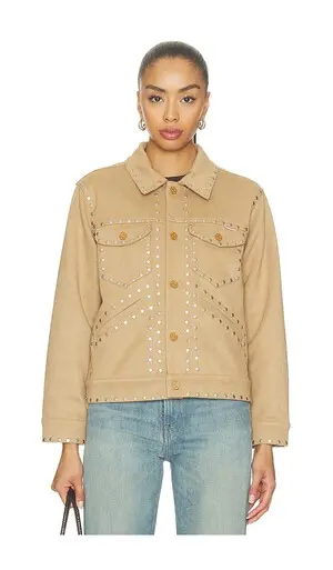 MOTHER The Mountain Drifter Jacket In Tan