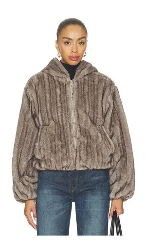 Steve Madden Carmilla Jacket In Grey