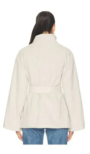 Sanctuary Bundled Wool Coat In Beige