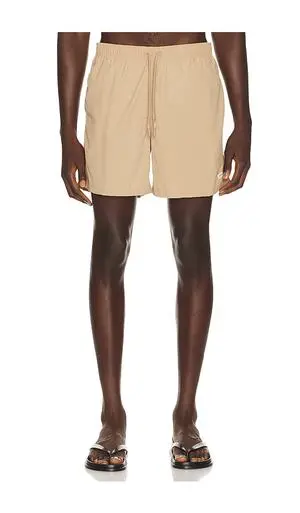 BATHER Solid Classic Swim Trunk In Brown - Solid Chai