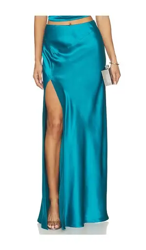NONCHALANT LABEL Lacy Skirt - Teal