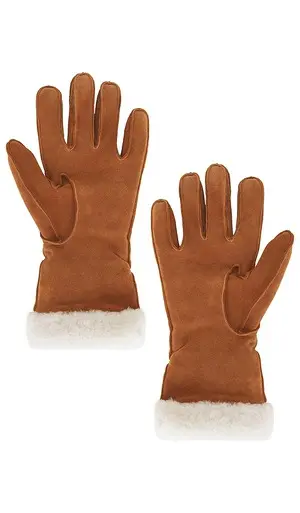 FAVORITE DAUGHTER The Suede Gloves In Brown