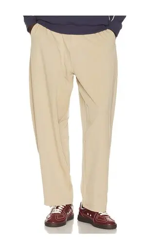 STUDENTS GOLF Calculus Baggy Pleated Pants In Brown - Cement