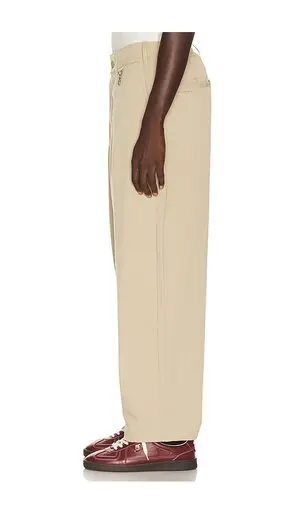 STUDENTS GOLF Calculus Baggy Pleated Pants In Brown - Cement