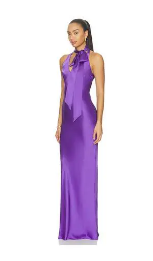 Amanda Uprichard Nikolina Gown In Purple