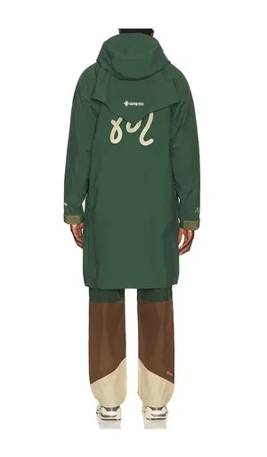MALBON Gore-tex Overcast Trench Coat In Green