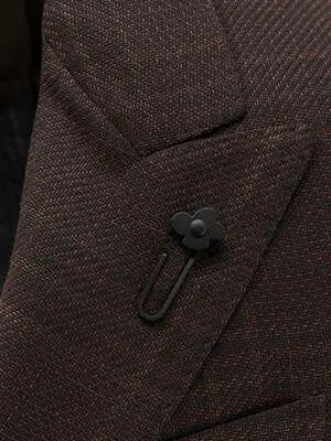 LARDINI Wool Blazer With Prince Of Wales Motif