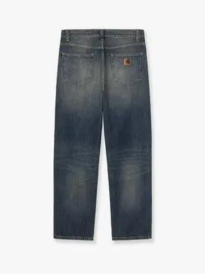 Carhartt Work In Progress Aaron Pant Denim Jeans With Washed Out Effect