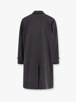 HEVO Loconia Singlebreasted Wool Blend Coat - Grey